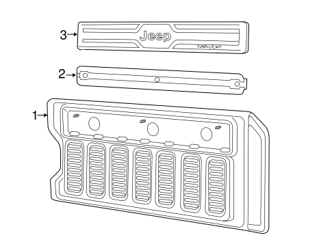 Interior Trim - Tail Gate for 2018 Jeep Wrangler | Mopar Parts Canada