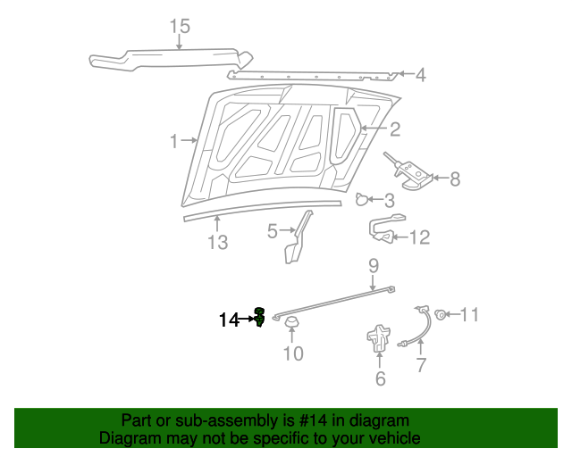 1998-2011 Ford Ranger Hood Bumper 1L5Z-16758-AA | Blue Springs Ford