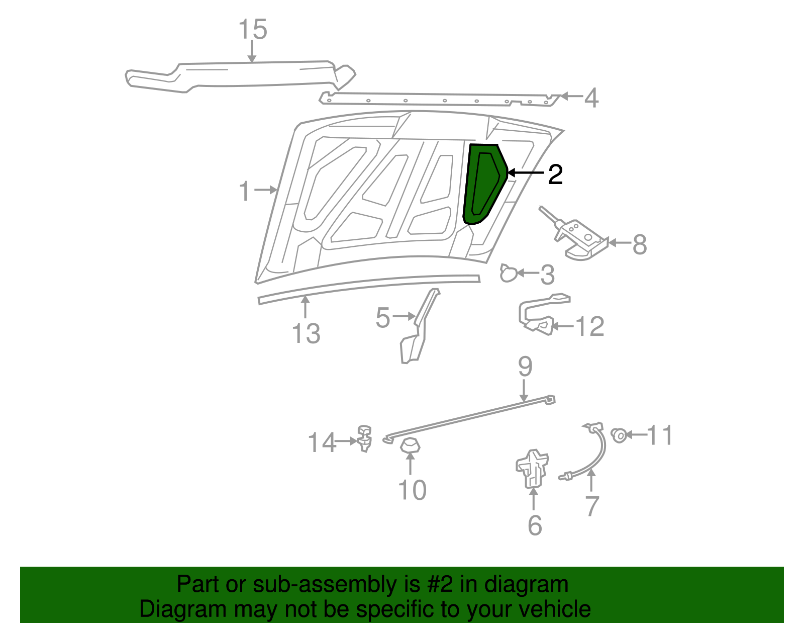 3L5Z-16738-BA - Hood Insulation Pad 1998-2011 Ford Ranger | Ford Parts ...