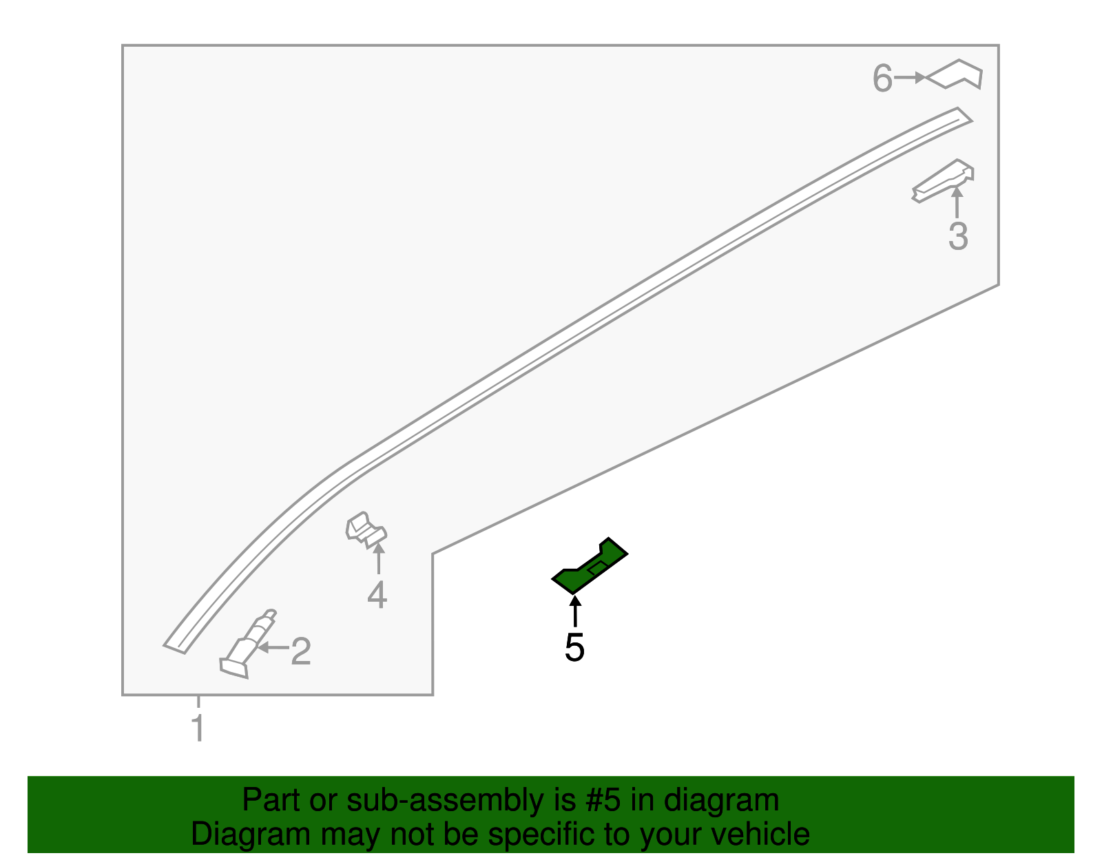 D3Y0-50-629A - Roof Molding Clip - 2007-2020 Mazda | Mazda Parts Factor