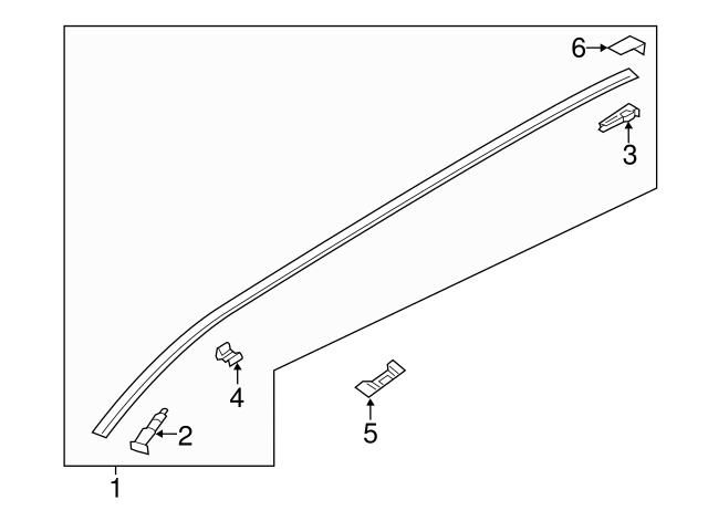 2017-2023 Mazda CX-5 Roof Molding Protector KB7W-50-9H2 ...