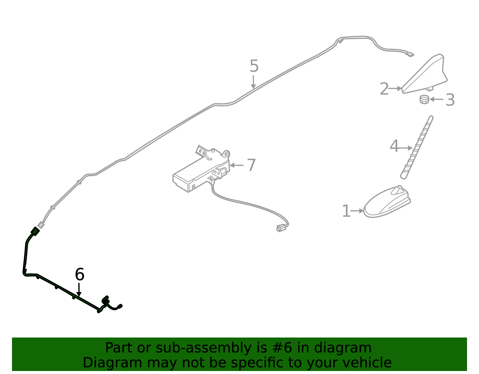 Hyundai - 96220-S8020 - Antenna Cable - 2020-2024 Hyundai Palisade ...