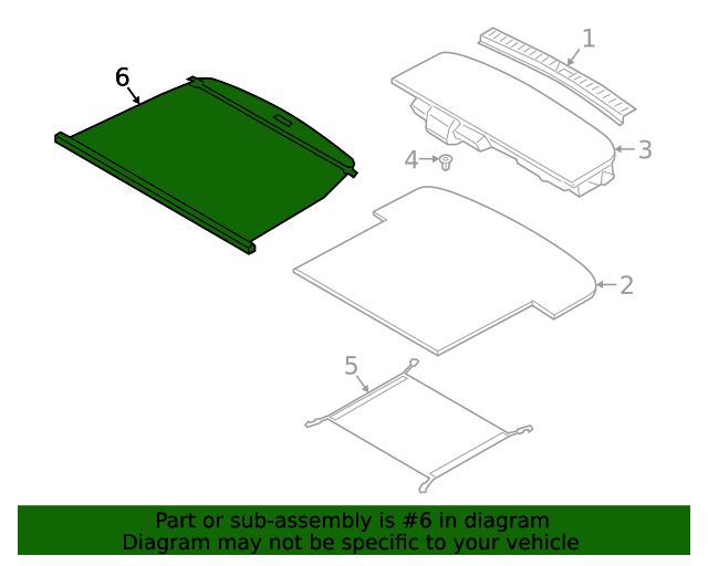 2020-2022 Hyundai Palisade Cargo Cover 85940-S8000-WDN | OEM Parts Online