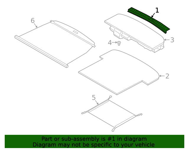85770-S8000-NNB - Liftgate Trim Scuff Plate 2020-2023 Hyundai Palisade ...