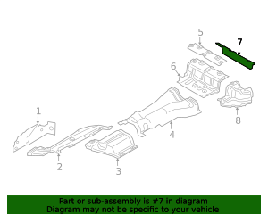 51487341000 - 2019-2023 BMW Heat Shield (51-48-7-341-000) | BMW of ...