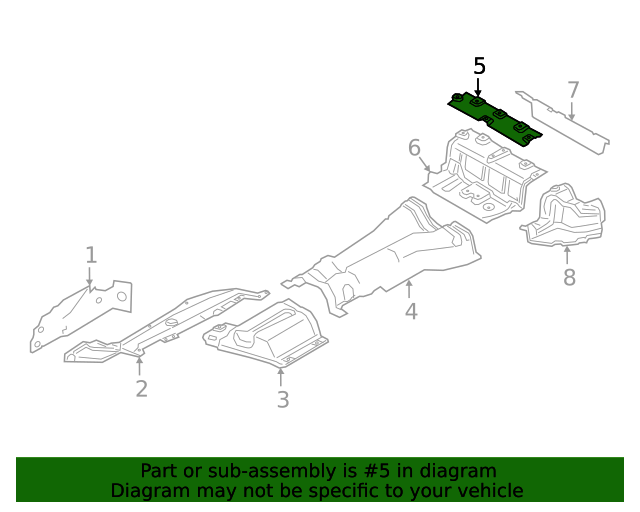 51-75-7-428-149 - Floor Pan Heat Shield 2019-2024 BMW | AutoNationParts.com