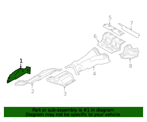 51-48-7-394-797 - Engine Mount Heat Shield 2018-2023 BMW ...