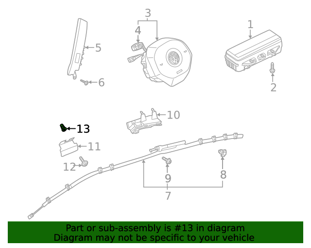 2000-2023 Volkswagen Support Retainer Nut N-908-146-01 | VW Direct Auto ...