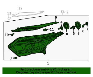 2019-2022 Honda HR-V Headlamp Assembly 33100-T7A-A31 | Honda Factory Parts