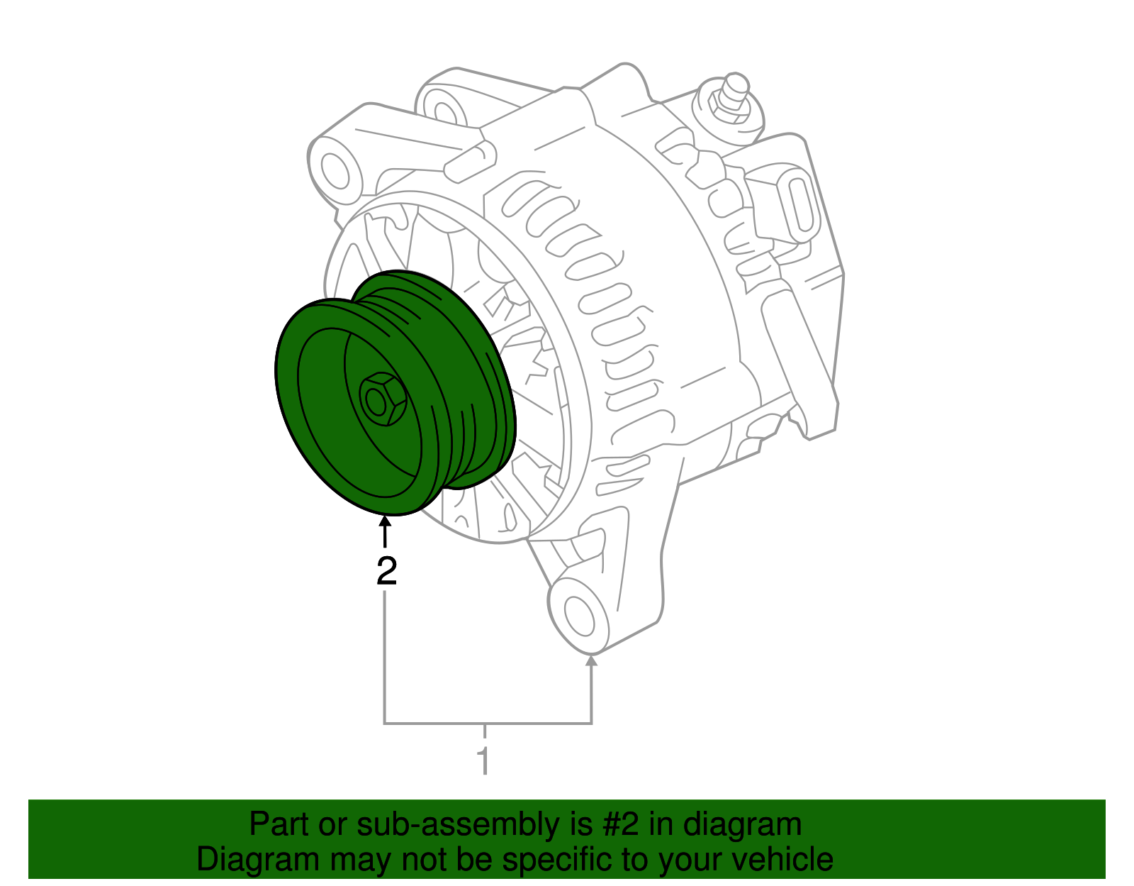 2003-2023 Toyota Pulley 27411-0P230 | Toyota Parts Center