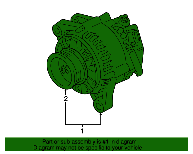 2016-2019 Toyota Tacoma Alternator 27060-31340 | OEM Parts Online