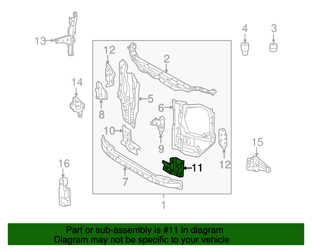 2003-2021 Lexus Lower Reinforced 53269-35040 | OEM Parts Online