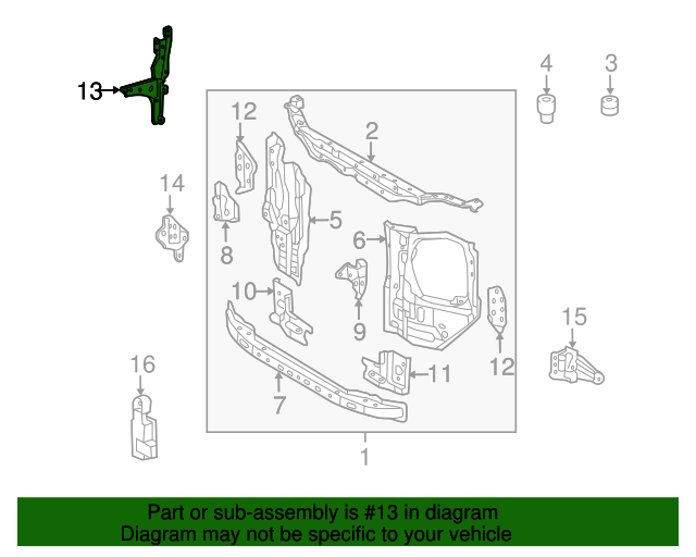 53209-60141 - Lock Support - 2010-2020 Lexus GX460 | MyLexusParts