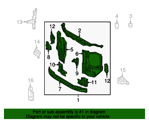 2014-2023 Lexus GX460 Radiator Support 53201-60291 | OEM Parts Online