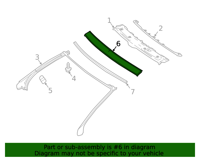 217-770-00-62-1104 - Sunroof Deflector 2017-2021 Mercedes-Benz ...