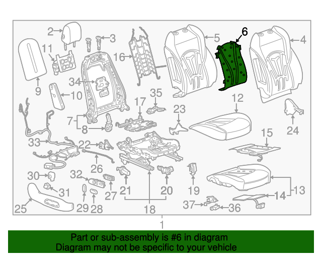 84369796 GM Front Seat Back Heater | GM Parts Store