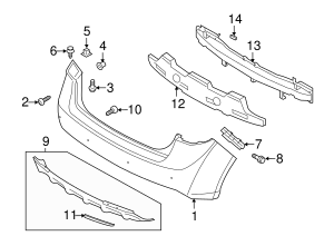 86695-1M500 - Lower Cover 2011-2013 Kia Forte | Kia.Parts Store