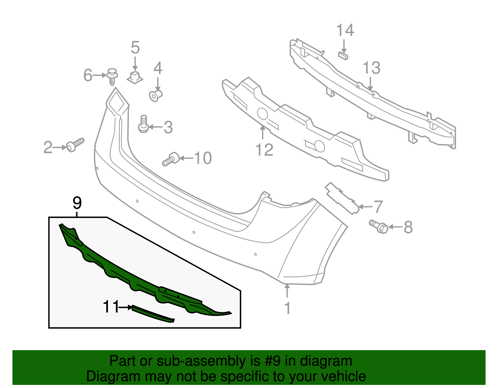 86695-1M510 - Lower Cover 2011-2013 Kia Forte | Kia.Parts Store