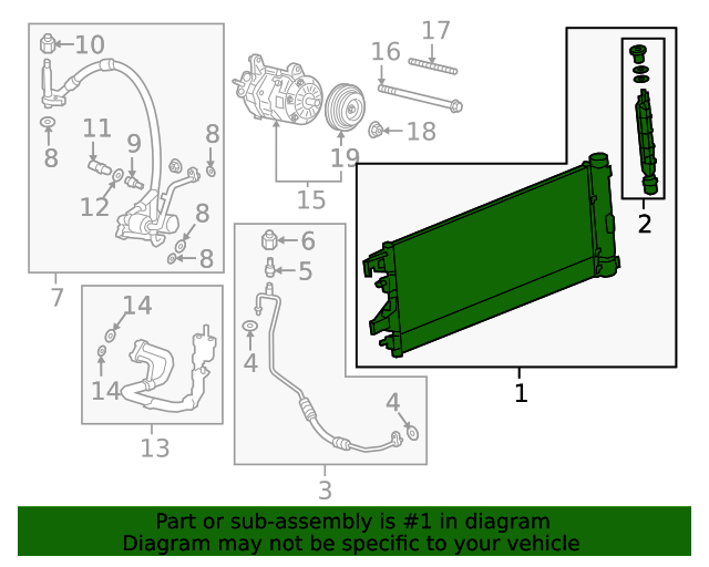 87823303 - A/C Condenser 2019-2024 GM | GM Wholesale Direct