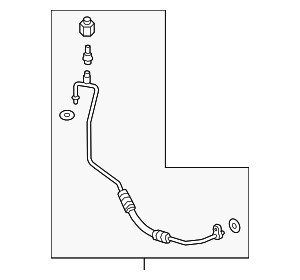 2019-2023 GM Air Conditioning Condenser and Evaporator Hose 85104113 ...