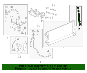 2019-2025 GM Air Conditioning Receiver Drier 84497063 GM ...