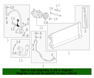2017-2025 GM Air Conditioning High Pressure Service Valve 84253577 GM ...