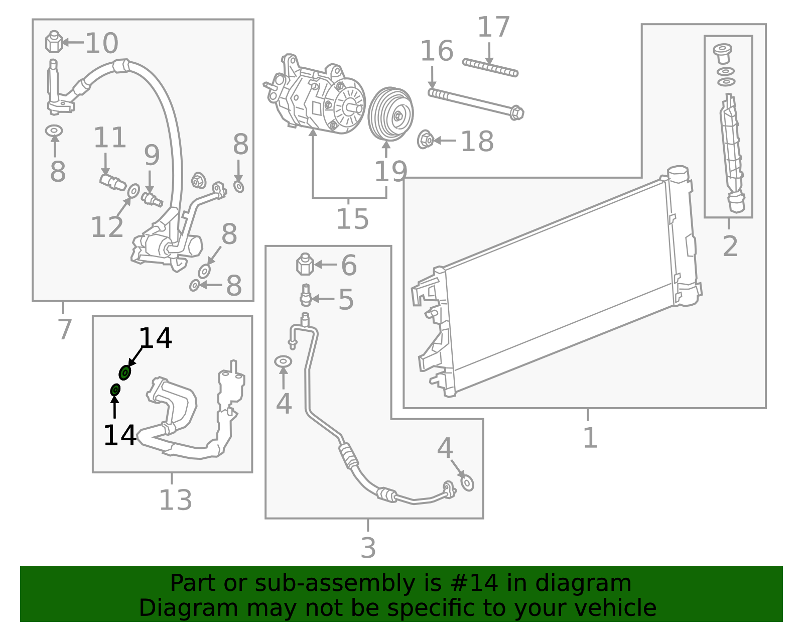 2011-2025 GM Air Conditioning Line O-Ring 13579649 | NewGMParts.com