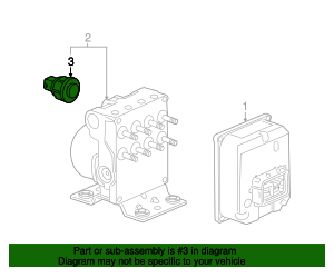 2004-2008 GM ABS Pressure Monitor Switch 19244442 | GMPartsDirect.com