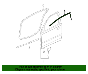 25920674 - OEM GM Upper W'strip | GMPartsCenter.net | GM Parts Center