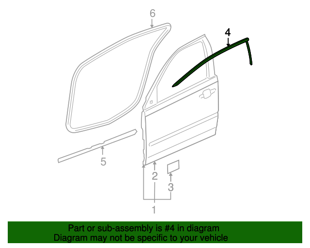 25920674 - OEM GM Upper W'strip | GMPartsCenter.net | GM Parts Center