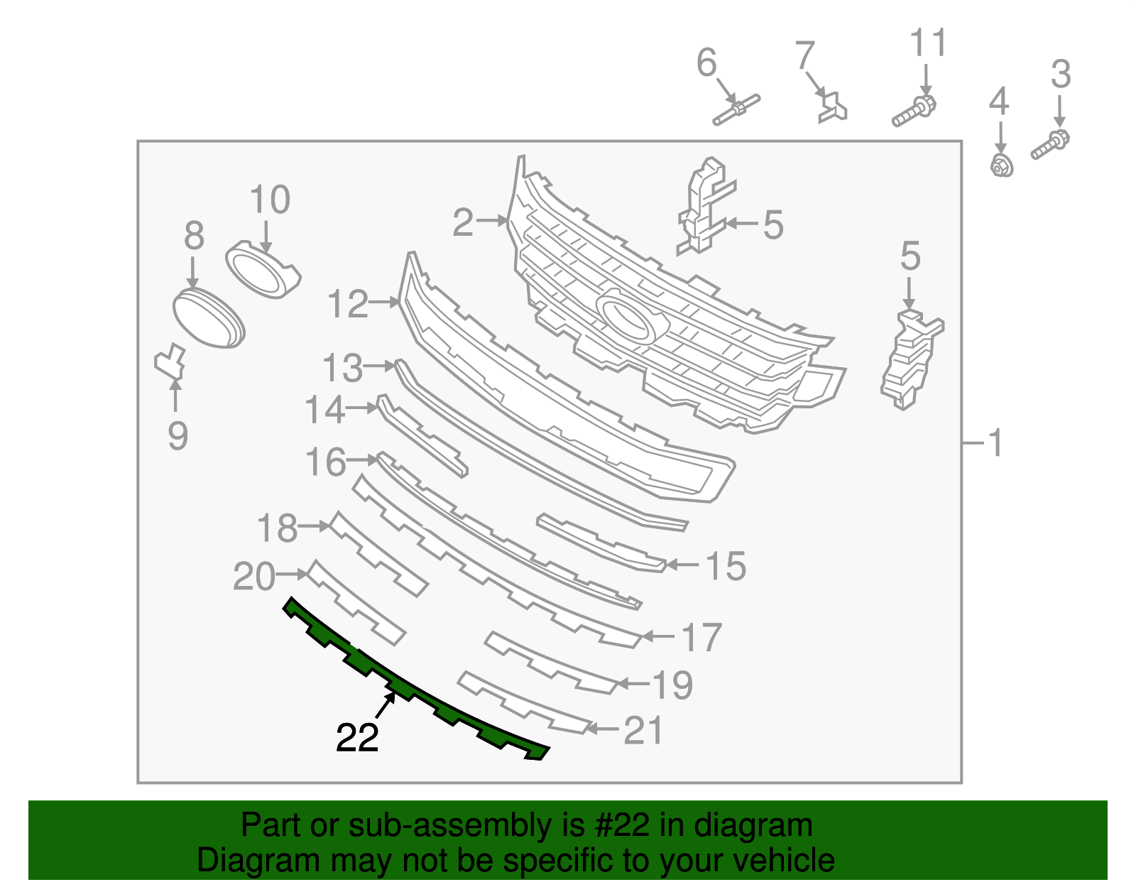 JL1Z-8200-BA - Grille Surround 2018-2021 Ford Expedition | Big 3 Auto Parts