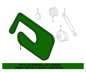 1998-2002 Mercedes-Benz Serpentine Belt 011-997-96-92 | AutoNationParts.com