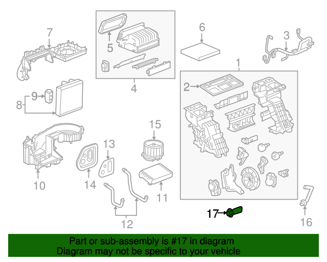 13285986 - Heating and Air Conditioning Interior Temperature Sensor ...
