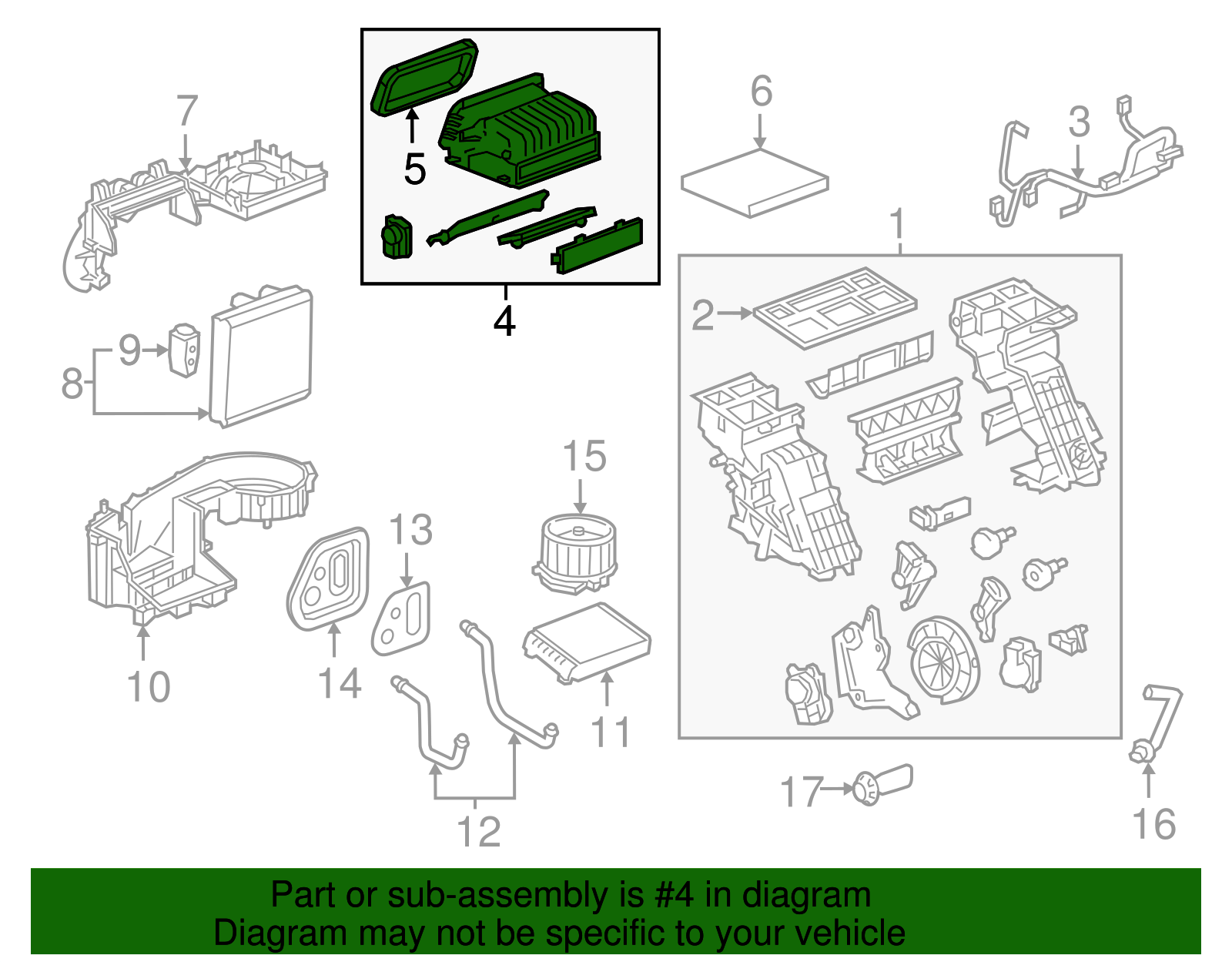 23323278 - HVAC Air Inlet Housing 2016-2019 Chevrolet Volt | Big 3 Auto ...