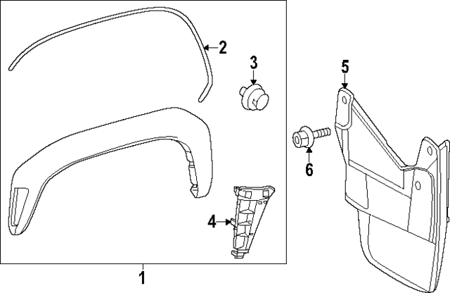 2024 Toyota Tacoma Wheel Opening Molding 75085-AK010 | Toyota Parts Center