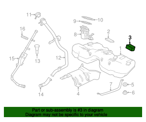 2017-2019 Jaguar F-Pace Fuel Tank Pad T4A17190 | Jaguar Annapolis Parts