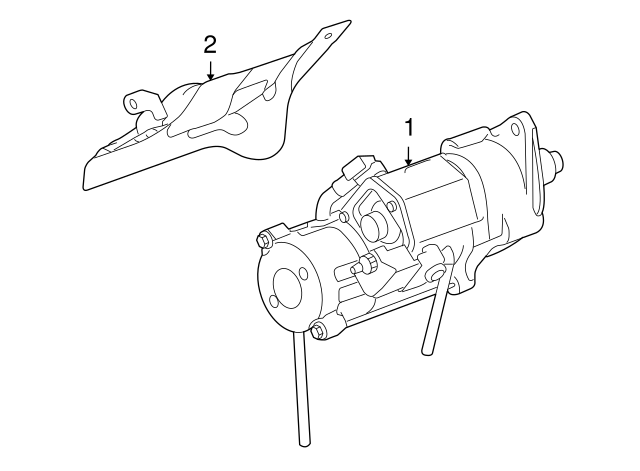 2006-2009 Land Rover Range Rover Starter NAD500320 | JaguarParts.com