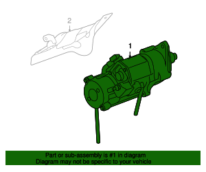 Genuine OEM Starter Part# NAD500320 Fits 2006-2009 Land Rover Range ...