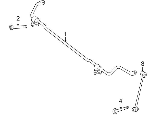 204-326-06-65 - Suspension Stabilizer Bar 2010-2015 Mercedes-Benz ...