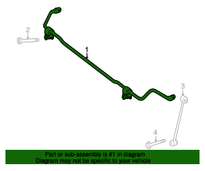 204-326-06-65 - Suspension Stabilizer Bar 2010-2015 Mercedes-Benz ...