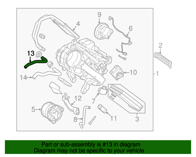 2011-2020 Toyota Sienna Inlet Hose 87245-08340 | Toyota Parts Center