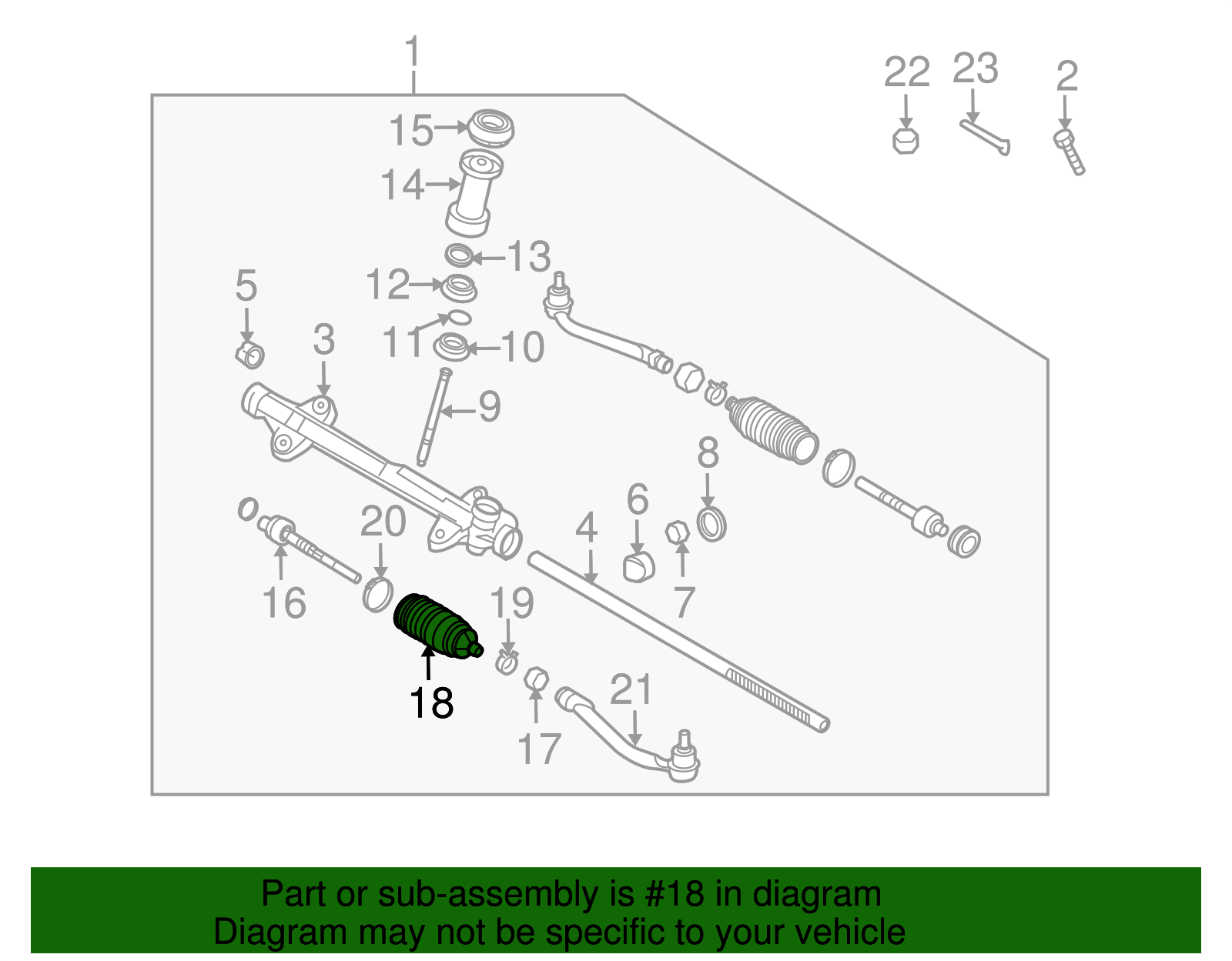 57740-1H000 - Tie Rod Boot 2010-2013 Kia | Kia.Parts Store