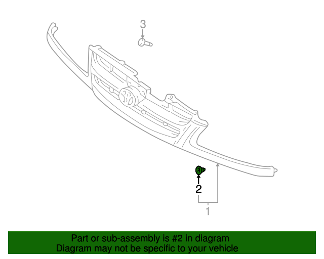 1998-2003 Toyota Sienna Grille Nut 90080-46211 | Toyota Parts Center