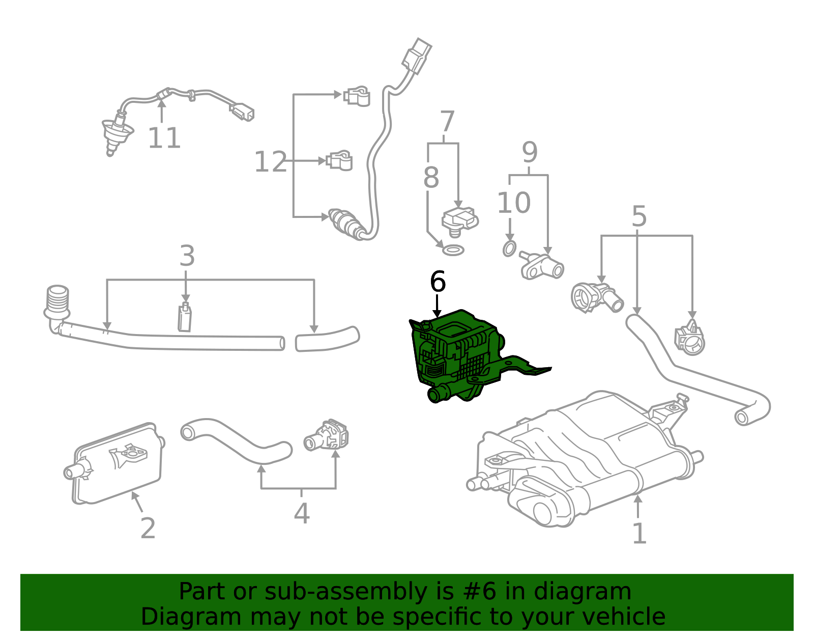 17391-TWA-A01 - 2018-2022 Honda Accord - Module Assembly Evaporative ...
