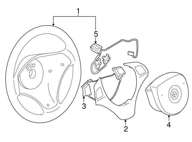 32-30-6-850-540 - Steering Wheel Trim 2008-2011 BMW | AutoNationParts.com