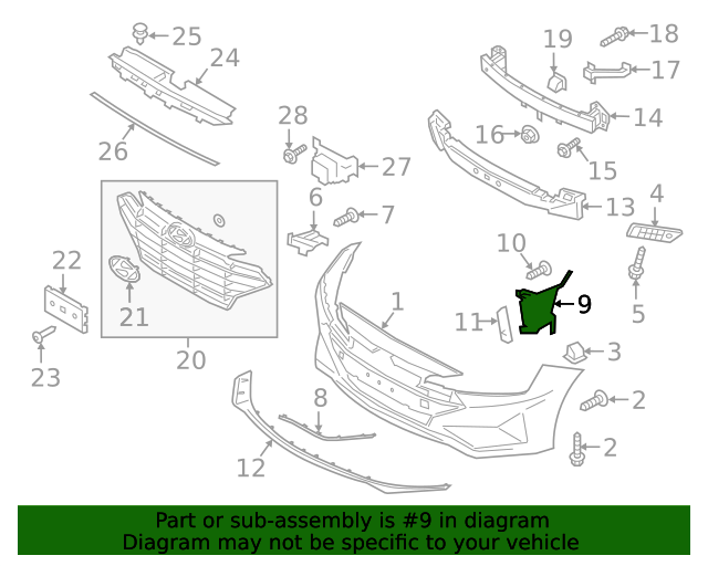 2019-2020 Hyundai Elantra Air Duct 86567-F2AA0 | OEM Parts Online