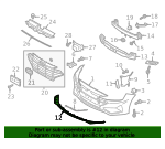 2019-2020 Hyundai Elantra Lower Deflector 86591-F2AA0 | OEM Parts Online