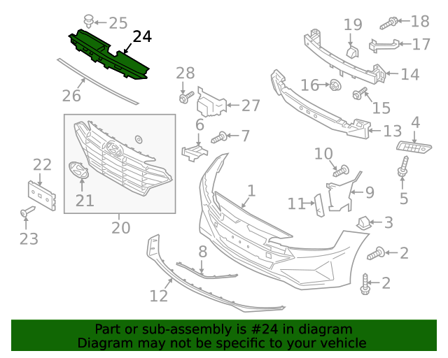 86356-F3500 - Closure Panel - 2019 2020 Hyundai Elantra | Joseph ...