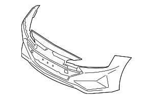 2019-2020 Hyundai Elantra Bumper Cover 86511-F2AA0 | HyundaiParts.Online