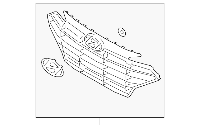 Genuine Grille for 2019-2020 Hyundai Elantra | Part# 86350-F2BA0 ...